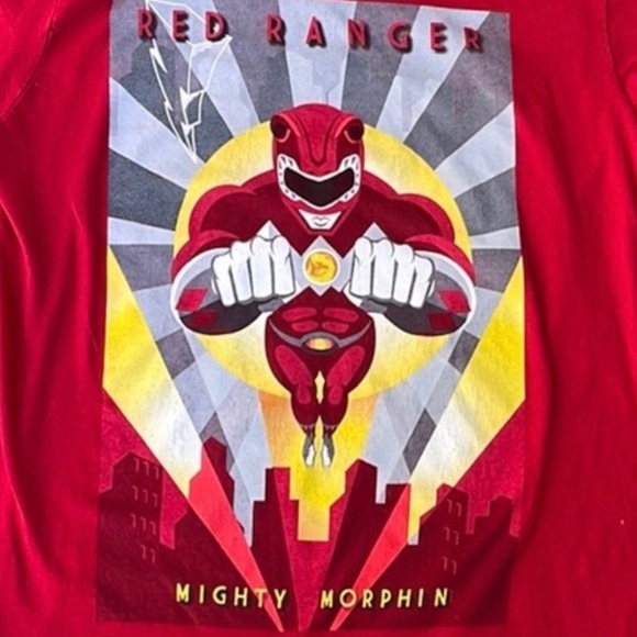 Power Ranger | Shirts | Power Rangers Red Ranger Tshirt | Poshmark